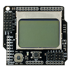 Lcd4884 Shield For Arduino | Avacero